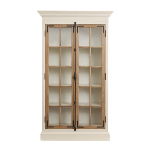 Salerno Glass Door Storage Cabinet