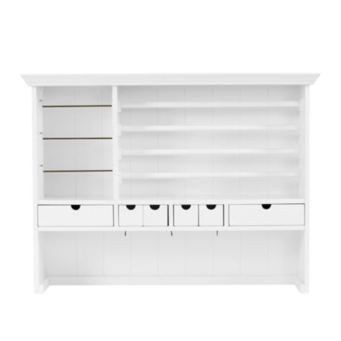 Craft table with hutch store