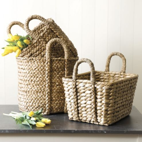 Set of 2 Newport Braided Round Baskets | Ballard Designs