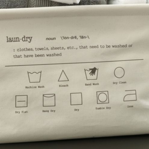 Laundry Definition Canvas Basket | Ballard Designs