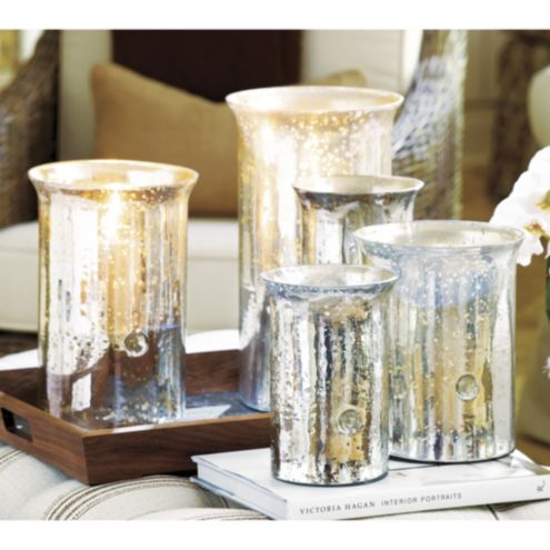 Mercury Glass Hurricanes | Ballard Designs