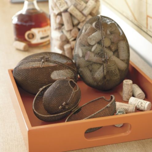 Set of 4 Antiqued Grape Protectors | Ballard Designs