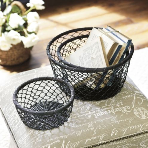Set of 3 Chelsea Wire Bowls | Ballard Designs