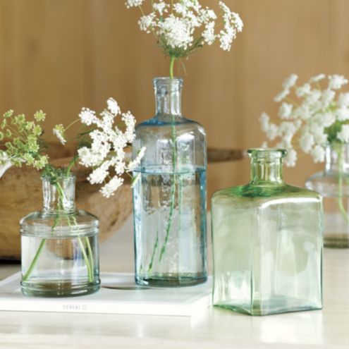 Set of 3 Glass Bottles Assorted | Ballard Designs