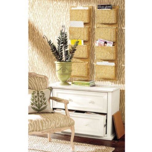 4-Pocket Woven Wall Pocket - Alternative to Traditional File Pocket - 4 ...