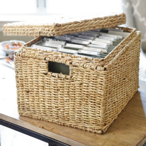 Woven File Box - Letter Size | Ballard Designs