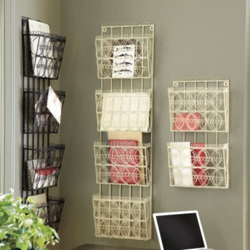 2 Pocket Orleans Wire Wall Pocket | Ballard Designs