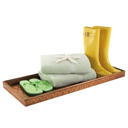 Ballard Double Boot Metal Entryway Trays with Frame