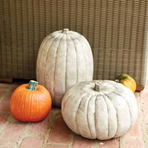Outdoor Stone Pumpkins | Ballard Designs