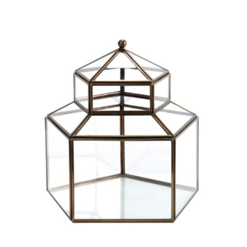 Pagoda Glass Tabletop Terrarium