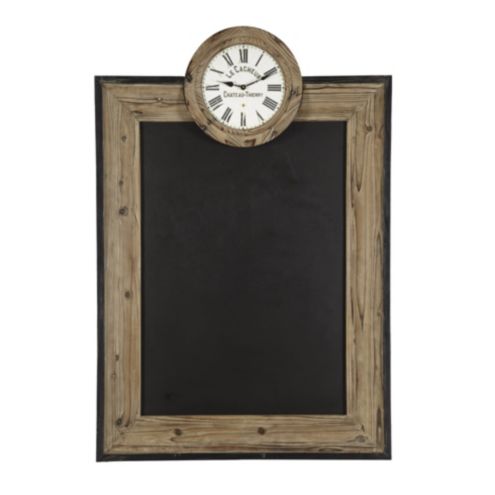 Magnetic Chalkboard with Clock | Ballard Designs
