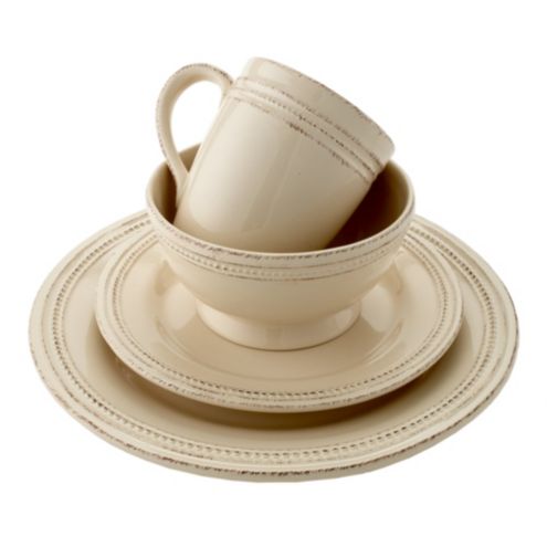 16 Pc Antique Bead Dinnerware Set | Ballard Designs