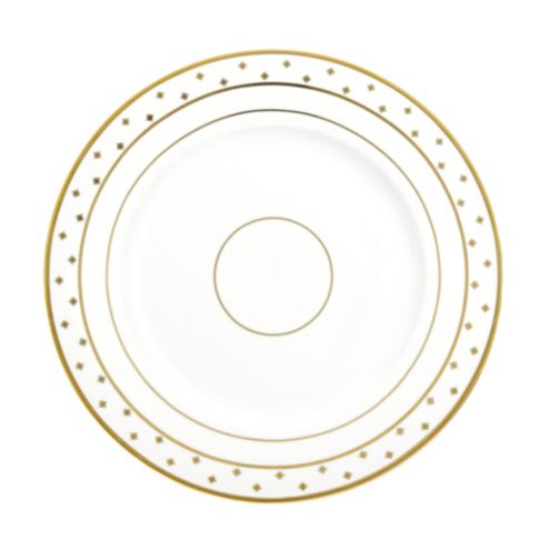 BW Gold Star Dinner Plate White Porcelain with Real Gold Decoration