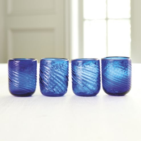 Bunny Williams Cobalt Goblets - Set of 4 | Ballard Designs