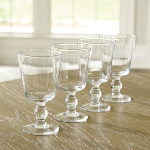 Set of 4 St. Tropez Glassware - Wine Goblet | Ballard Designs