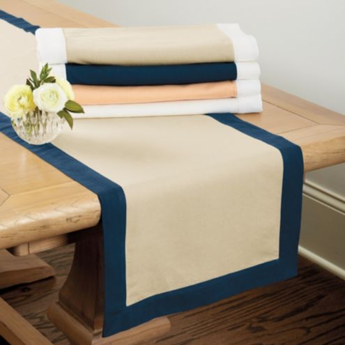 Bunny Williams Banded Table Runner - Select Colors | Ballard Designs