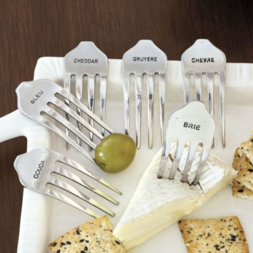 Set of 6 Cheese Forks | Ballard Designs