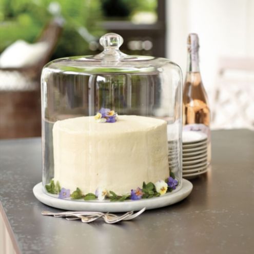 Marble Cake Plate - Large | Ballard Designs