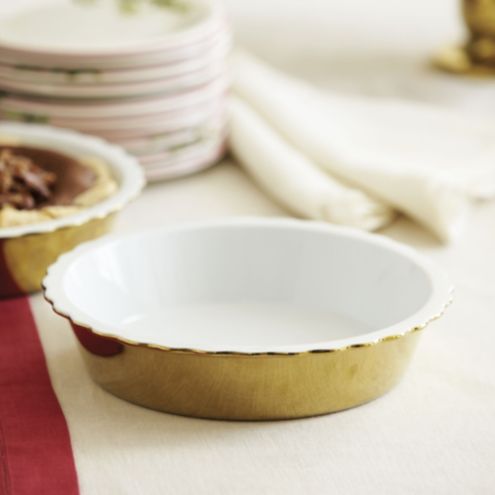 Gold Pie Dish | Ballard Designs