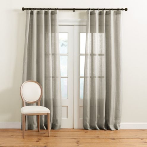 Beckman Striped Sheer Drapery Panel | Ballard Designs