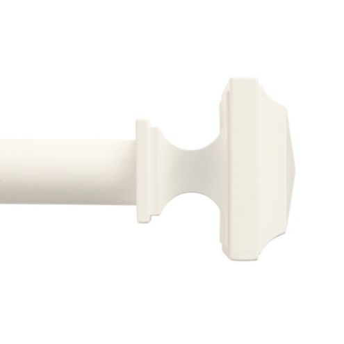 Stacked Square Drapery Finials in Metal Set of 2 with Optional Rings ...