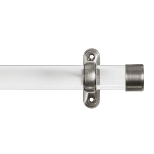 Acrylic Single Rod Hardware Set with Custom Metal Finish Options ...