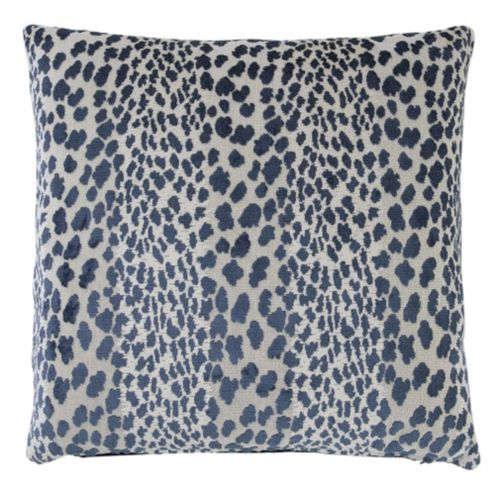 Cheetah Velvet Pillow with Viscose & Polyester Cocoa 12" x 20", Cocoa ...