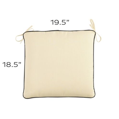 Contrast Welt Cushion A - 19.5 x 18.5 | Ballard Designs