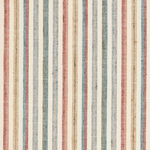 Collister Multi Stripe Fabric by the Yard with Herringbone Texture ...