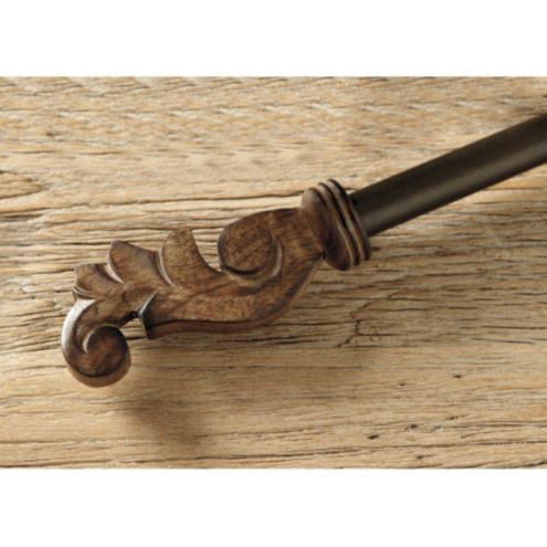 Acanthus Carved Drapery Rods - 60–108 inch | Ballard Designs