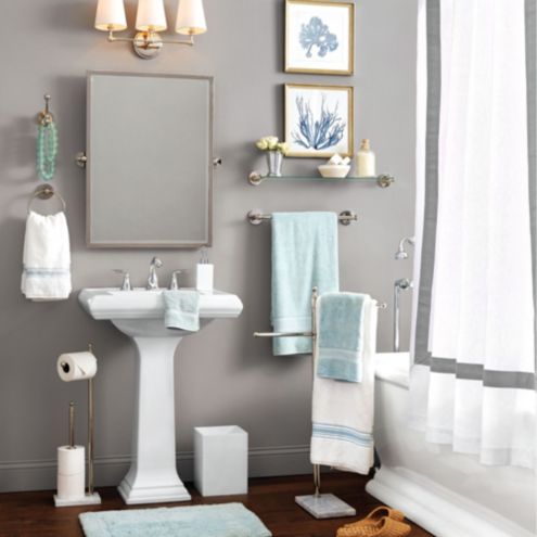 Ballard Signature Bath Rug - Gray | Ballard Designs