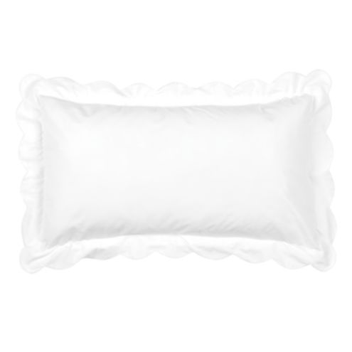 Emma Scalloped Sham with Envelope Closure & Lightweight Cotton Twill