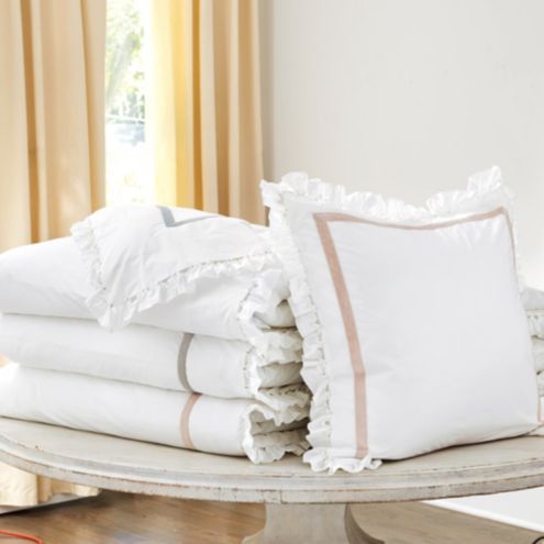 Leura Ruffled Flange Bedding | Ballard Designs