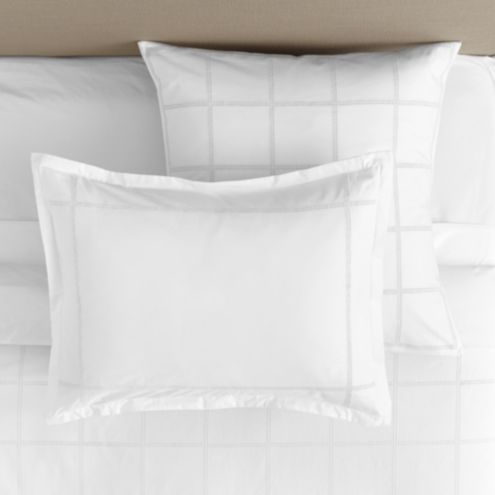 Eyelet Windowpane Sham | Ballard Designs