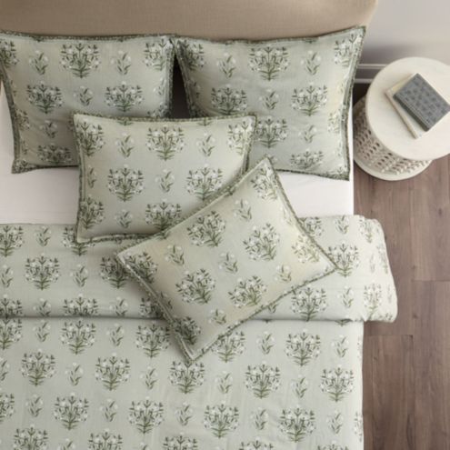 Saige Block Print Floral Bedding | Ballard Designs