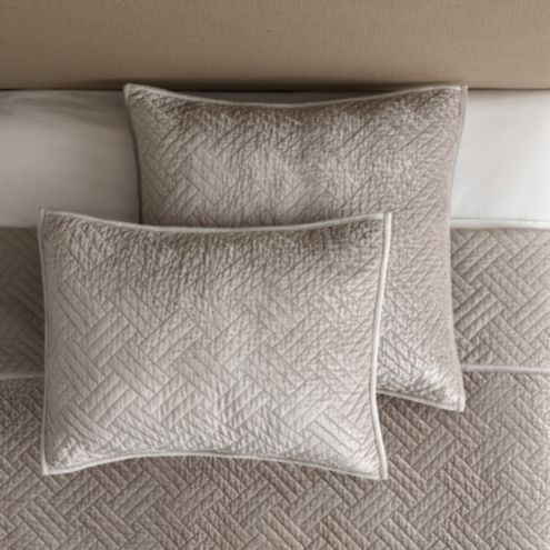 Juliette Velvet Quilted Pillow Sham