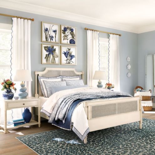 Delphine Block Print Floral Quilt Bedding