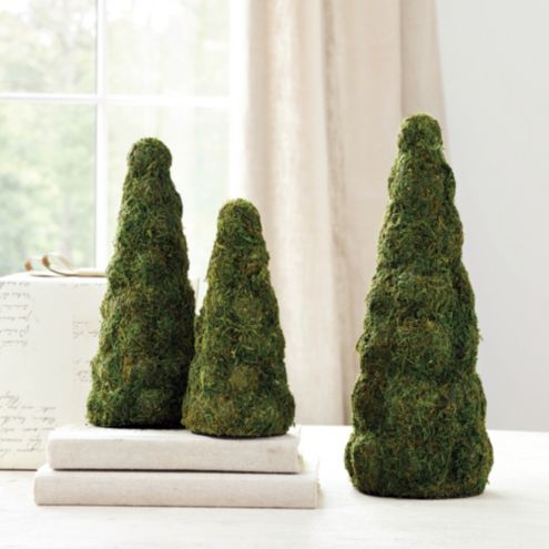 Dried Moss Christmas Trees