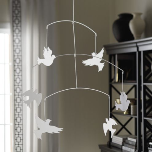 Floating Dove Mobile Pendant Christmas Decor