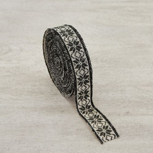 Nordic Snowflake Winter decor Ribbon