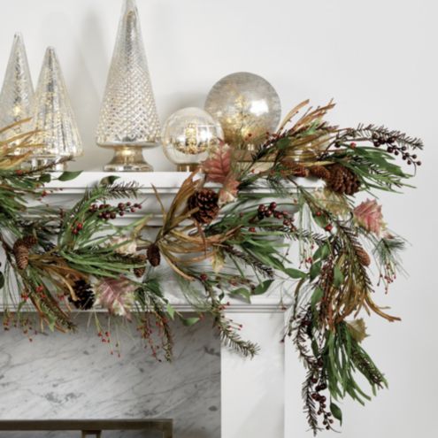 Highland Mixed Greenery Garland | Ballard Designs
