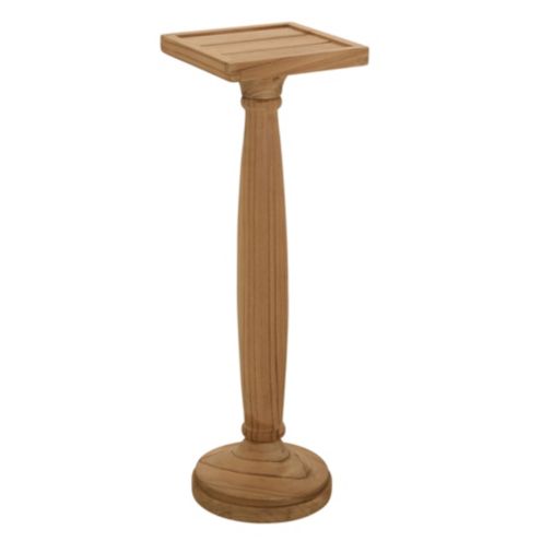 Tybee Teak Martini Table with Slatted Top & Solid FSC Certified Wood