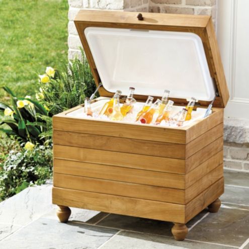Bunny Williams Teak Ice Chest | Ballard Designs
