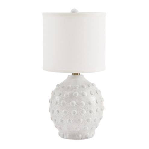 Greer Textured Table Lamp with Terra Cotta & Whitewashed Glaze