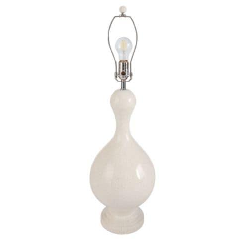 Jolene Table Lamp Base with Ceramic & Crackle Glaze Finish