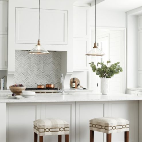 Franklin Glass Pendant - Tall Cone | Ballard Designs