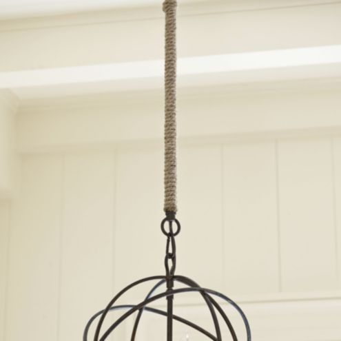 Jute Rope Chandelier Pole | Ballard Designs