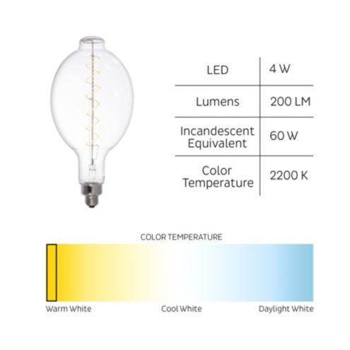 4W LED Grand Lime Bulb | Ballard Designs