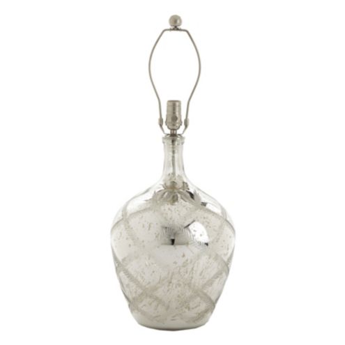 Mercury Glass Lattice Table Lamp Base | Ballard Designs