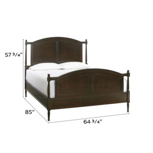 Emile Blue Wood Bed Frame